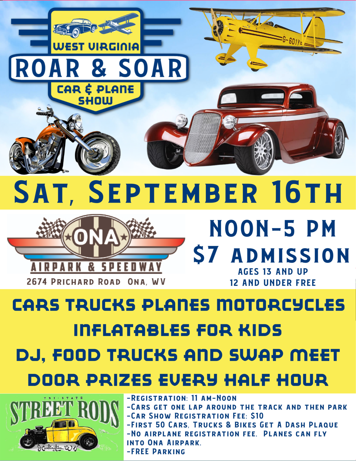 Roar & Soar - WV Car and Plane Show (2023-09-16 12:00:00) - Huntington ...