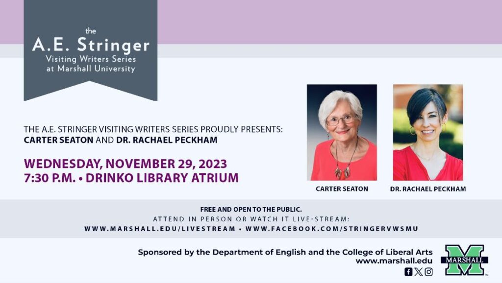 AE Stringer Writer Series Presents Carter Taylor Seaton and Rachel ...