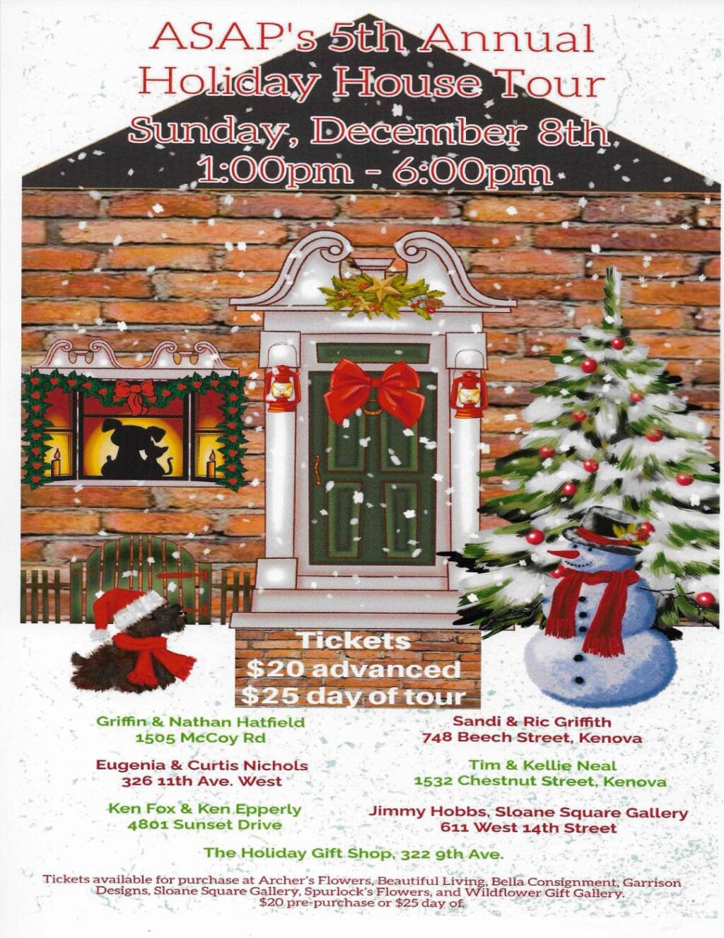 ASAP Holiday House Tour (2024-12-08 13:00:00) - Huntington Area CVB