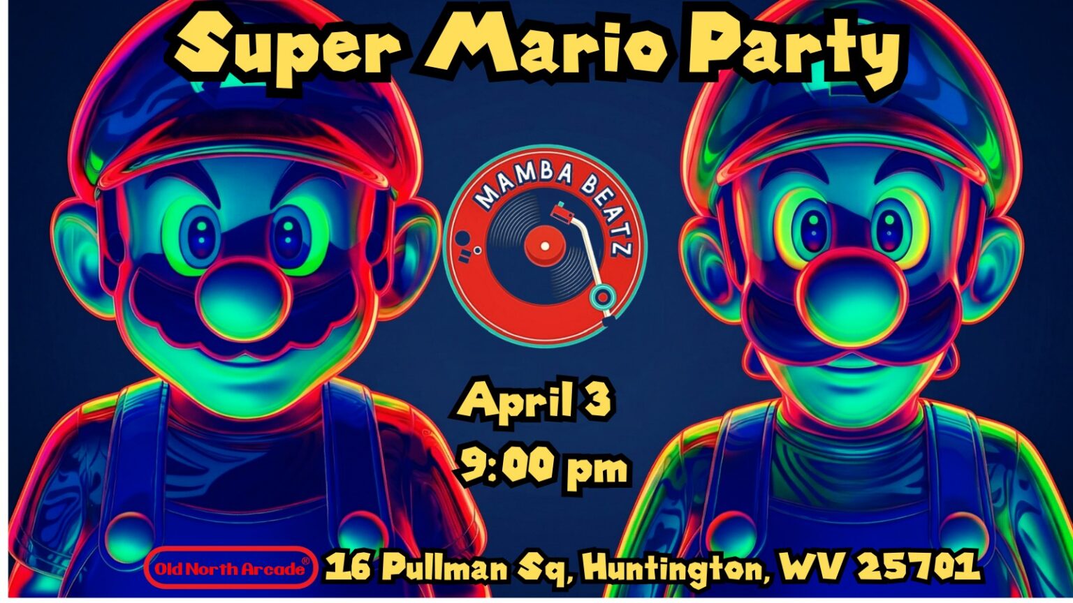 Super Mario Party at Old North (2026-04-03 21:00:00) - Huntington Area CVB